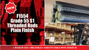ASTM F1554 Grade 55 Threaded Rod Plain | Metal Pros LLC