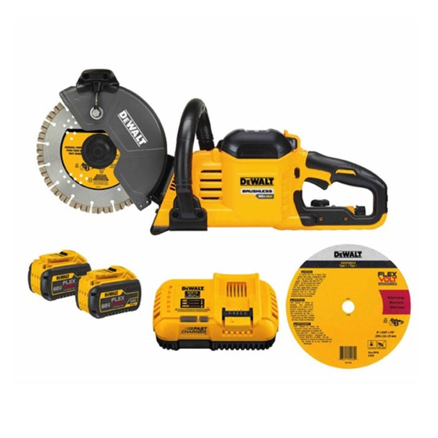 DeWalt (DCS692X2) AND (DCS692B) 60V 9" BRUSHLESS CORDLESS CUT-OFF SAW ...